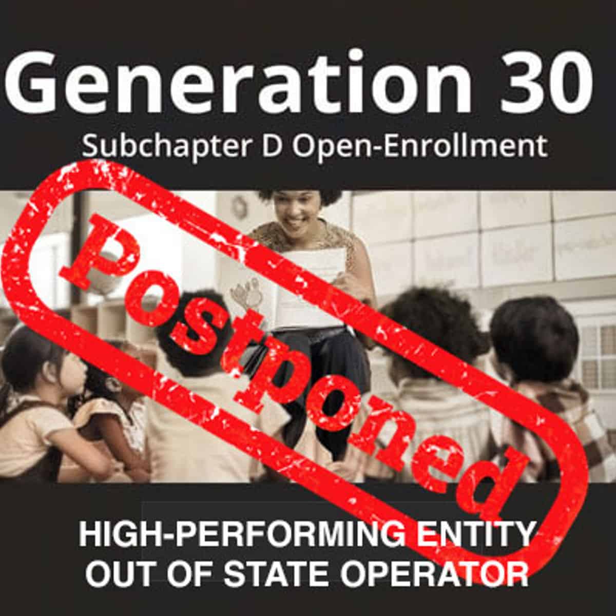 State’s First “High-Performing Entity” Charter Delays Opening